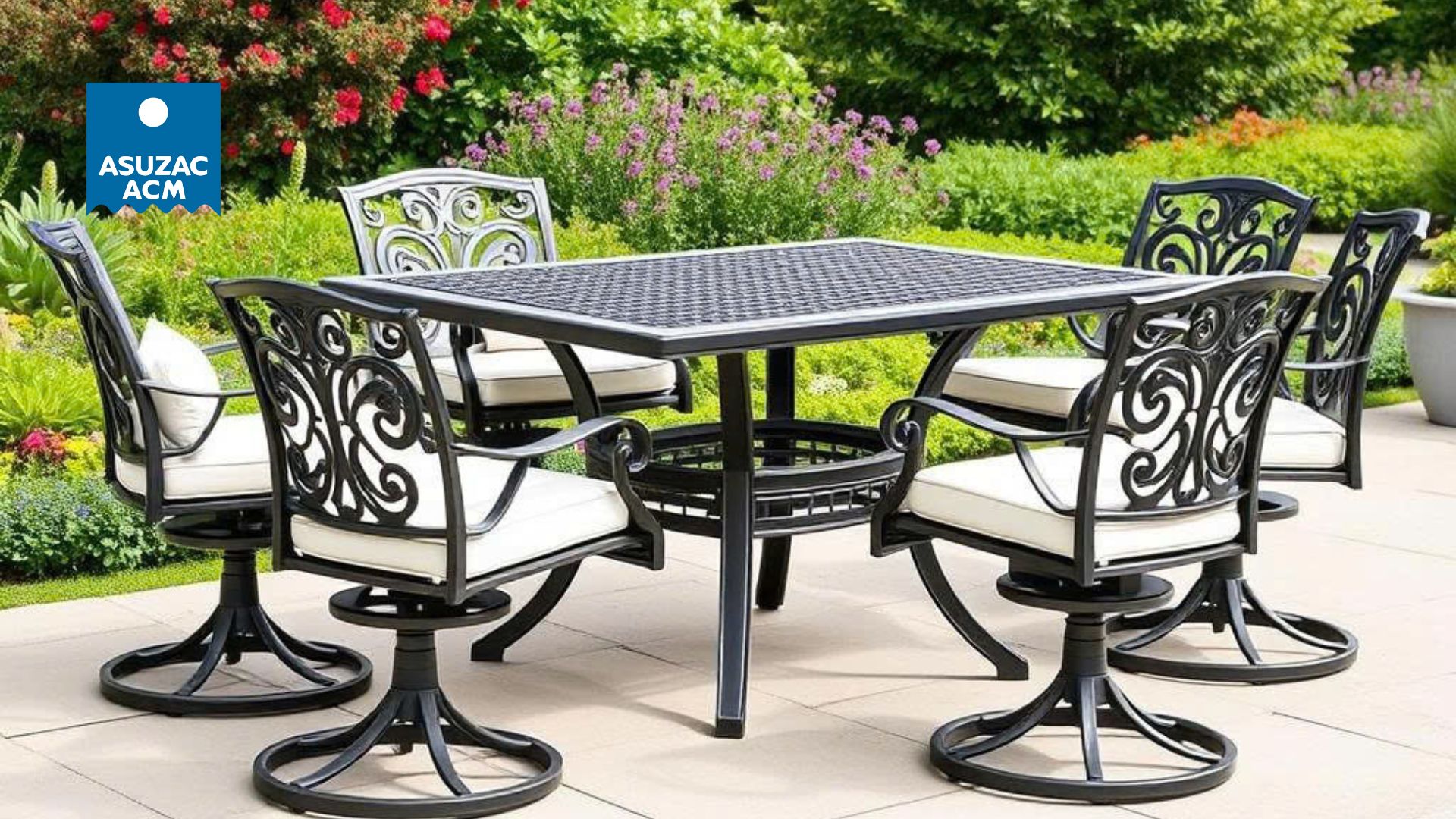 Cast Aluminum Outdoor Chairs with Cushions: Durable Fabrics